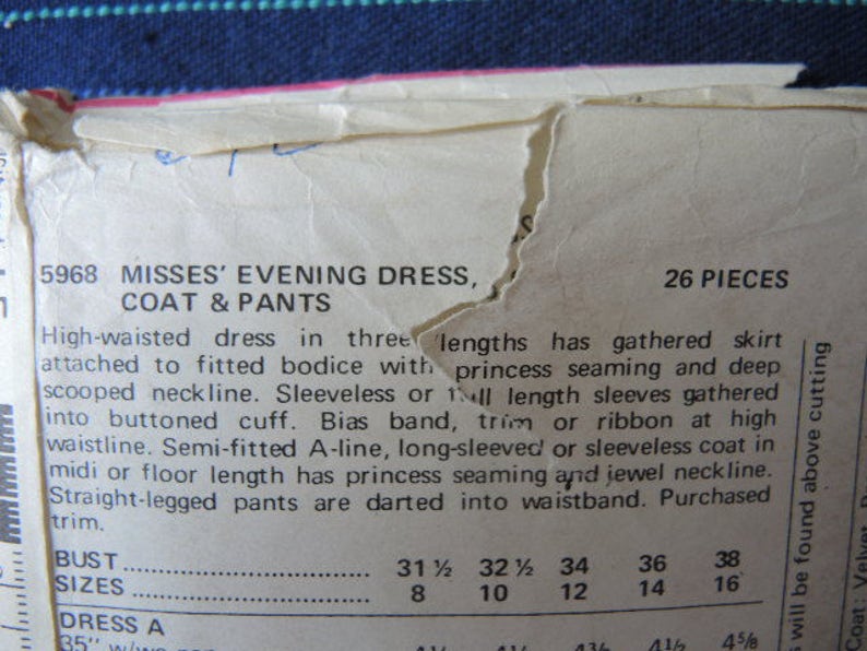 Vintage 1960s Butterick Sewing Pattern 5983 Misses One Piece - Etsy