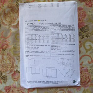 2010s Sewing Pattern Butterick 5790 Misses Wrap Coverup and Poncho ...