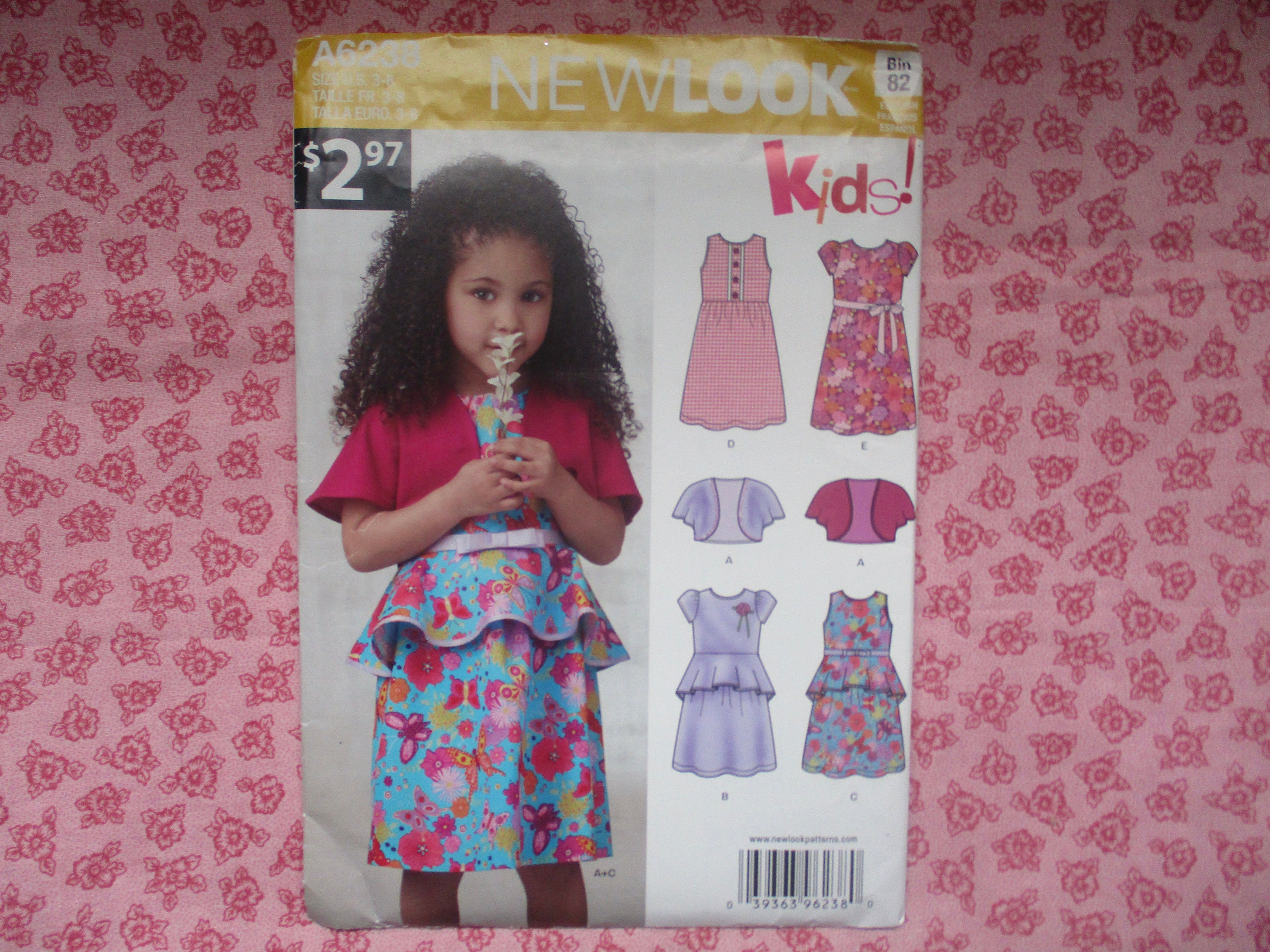 2010s New Look Sewing Pattern 6238 Girls Dress and Bolero | Etsy