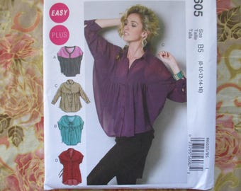 2000s Vogue Sewing Pattern 8581 Misses Tunic Sizes 8-10-12-14-16 UNCUT ...