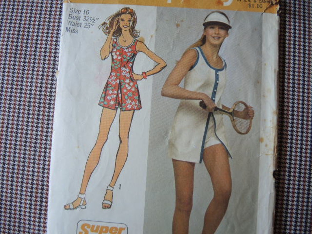 Vintage 1970s Simplicity Sewing Pattern 9966 Misses Super Jiffy Mini ...