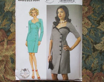 2010s Sewing Pattern Butterick 5639 Misses Dress Sizes 12-14-16-18-20 ...