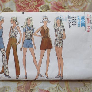 Vintage 1960s Vogue Sewing Pattern 7835 Misses Dress or Top Blouse ...