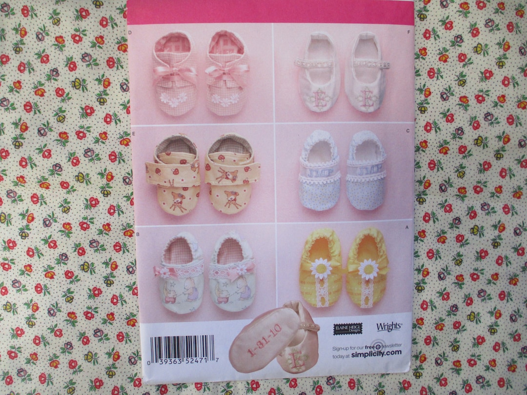 2000s Simplicity Sewing Pattern 2471 Baby Shoes - Etsy