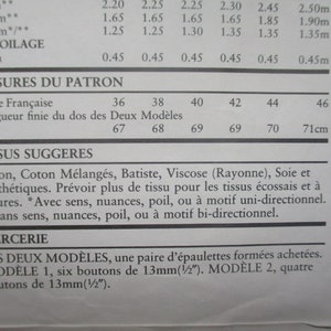 Vintage 1980s New Look Sewing Pattern 6143 Misses Shirts Size 8-10-12 ...