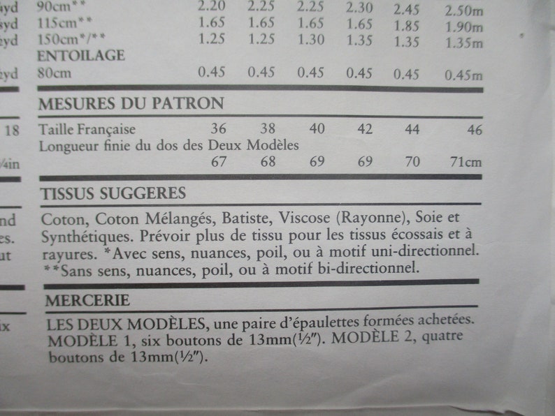 Vintage 1980s New Look Sewing Pattern 6143 Misses Shirts Size - Etsy