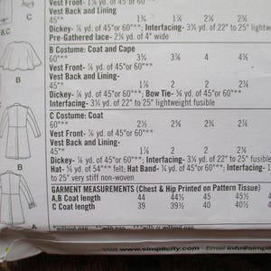 2000s Sewing Pattern Simplicity 4083 Mens Halloween Costumes Cape Top ...