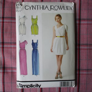 2000s Sewing Pattern Simplicity 2178 Designer Cynthia Rowley Misses ...