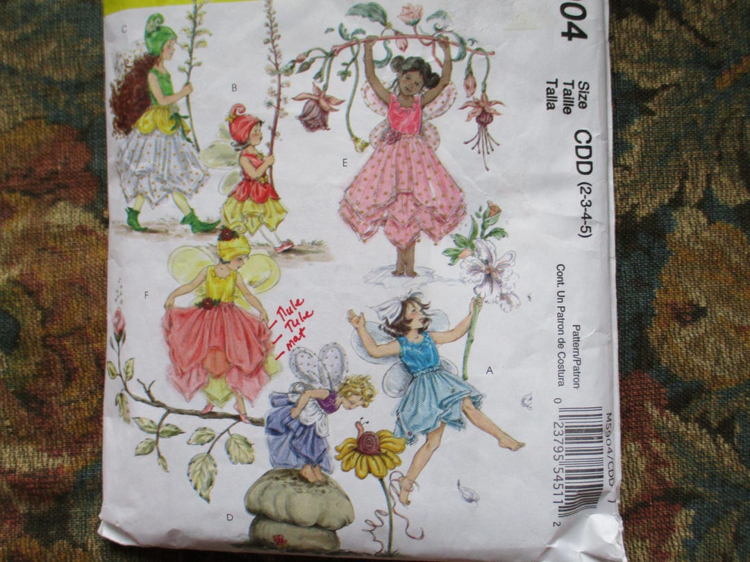 Vintage 2000s Mccalls Sewing Pattern 5904 Toddler and Kids Halloween ...