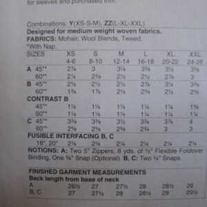 2000s Sewing Pattern Butterick 6255 Misses Coat With Collar Variations ...