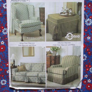 2000s Simplicity Sewing Pattern 5383 Traditional Slipcovers and ...