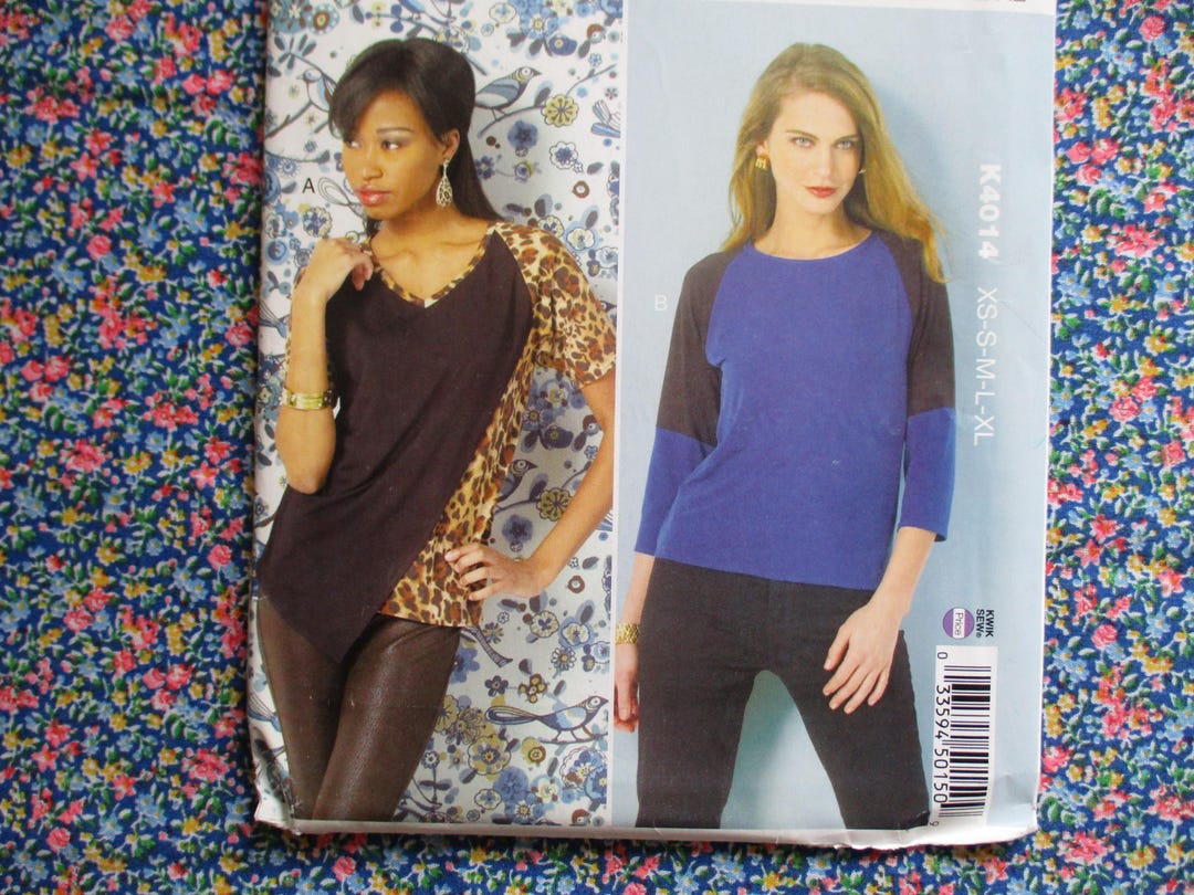 2010s Kwik Sew Sewing Pattern 4014 Missest Tops Sizes XS-S-M-L-XL UNCUT ...