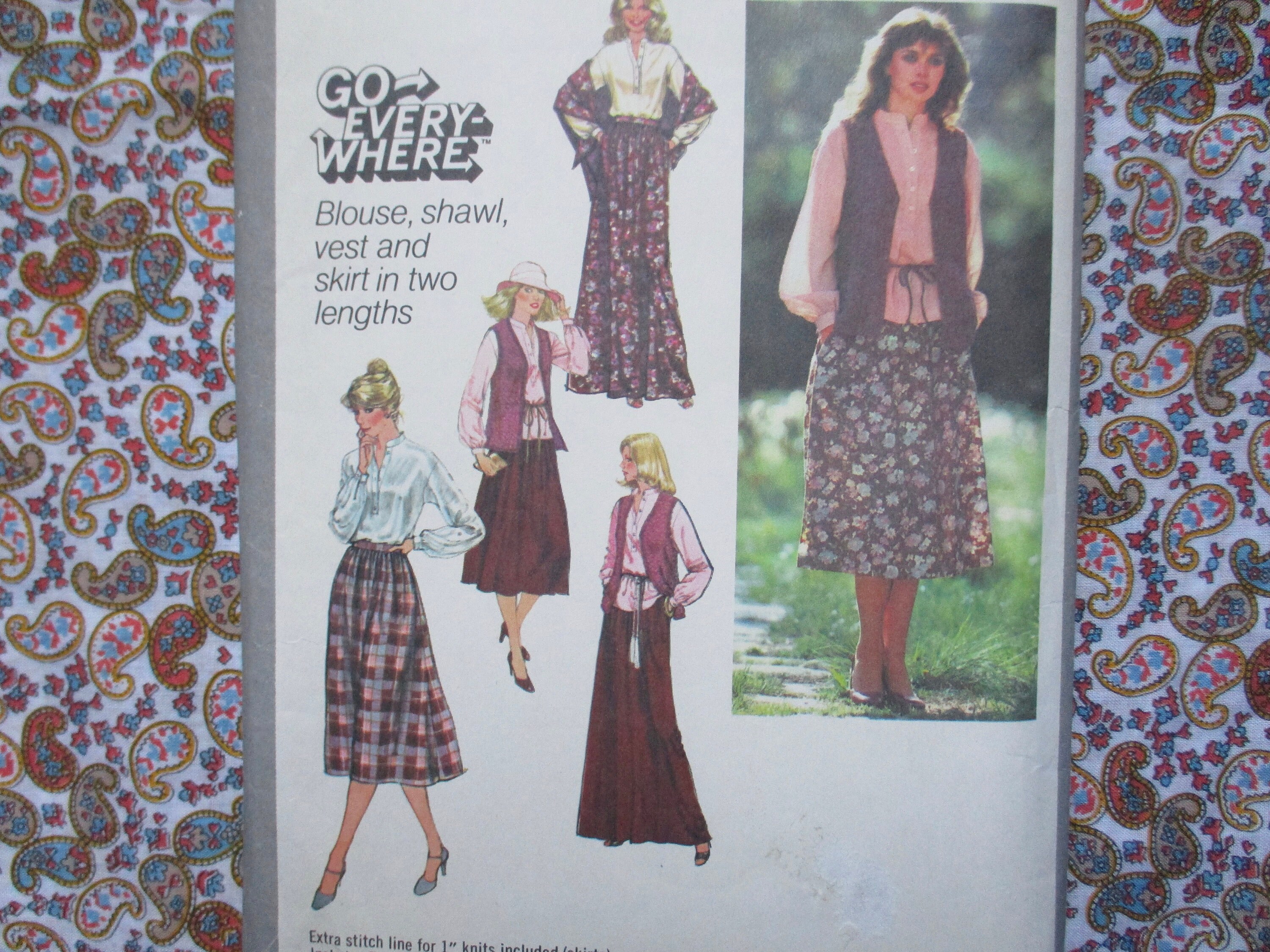 Vintage 1970s Simplicity Sewing Pattern 8756 Misses Go | Etsy