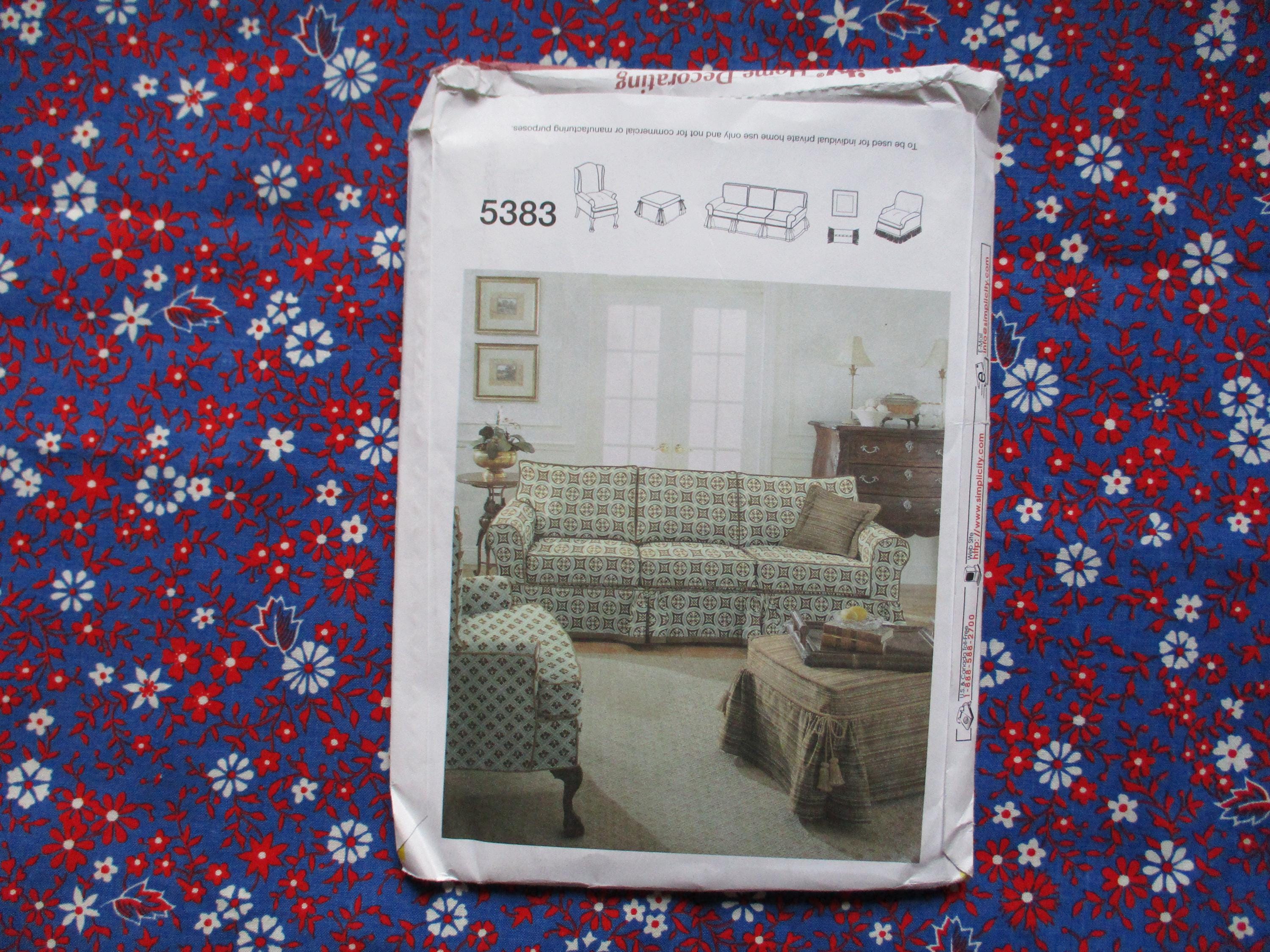 2000s Simplicity Sewing Pattern 5383 Traditional Slipcovers and ...
