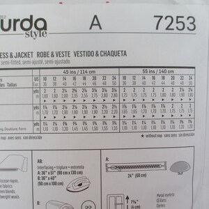 Burda Style Sewing Pattern 7253 Misses 1960s Vintage Style Dress and ...