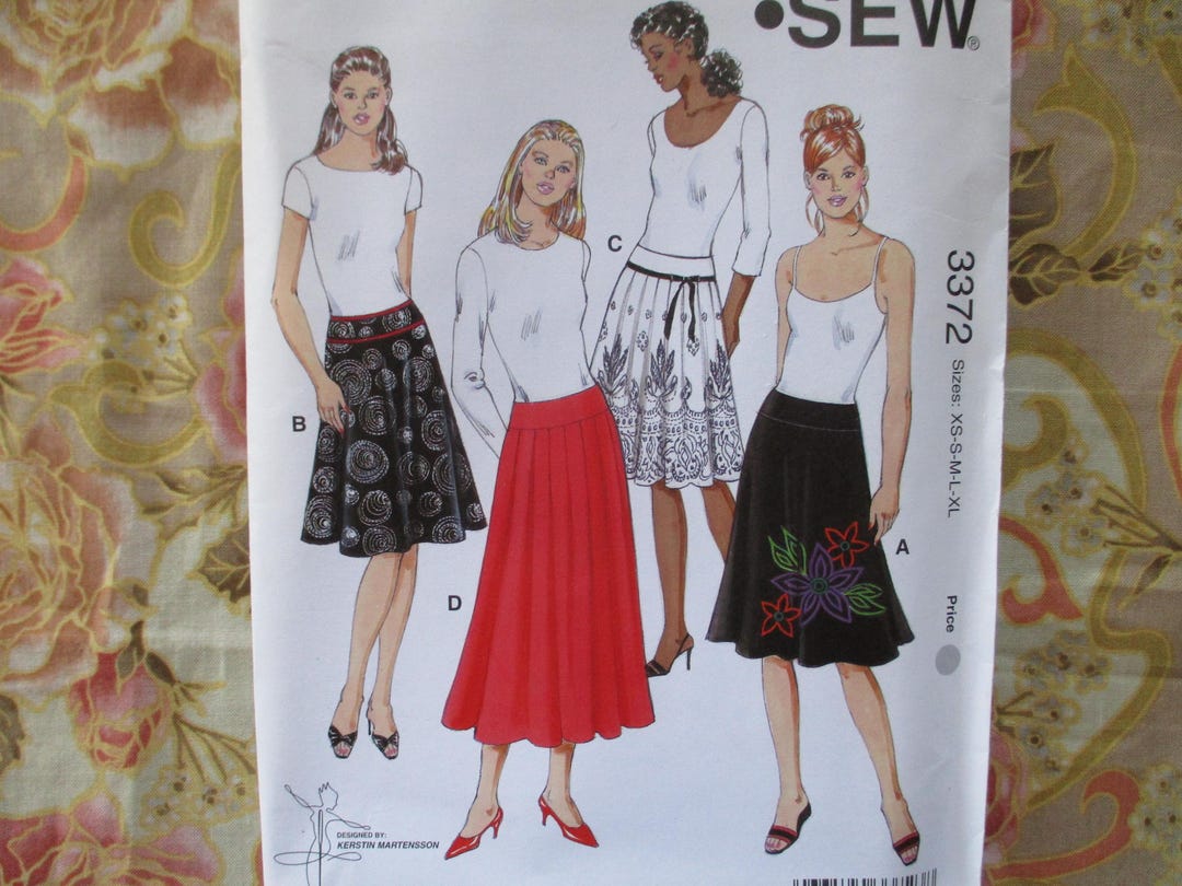 2000s Kwik Sew Sewing Pattern 3372 Misses Skirts Sizes XS-XL UNCUT - Etsy
