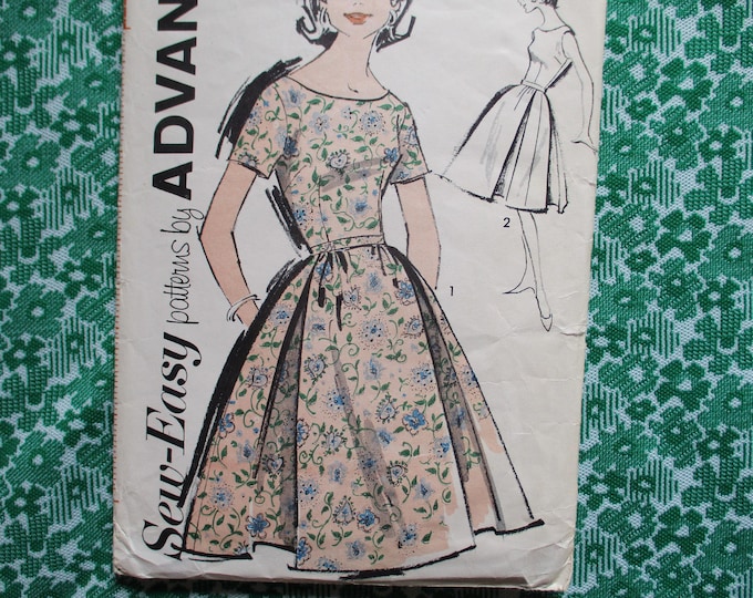 Vintage 1950s Advance Sewing Pattern 2780 Junior Size 11 Dress - Etsy