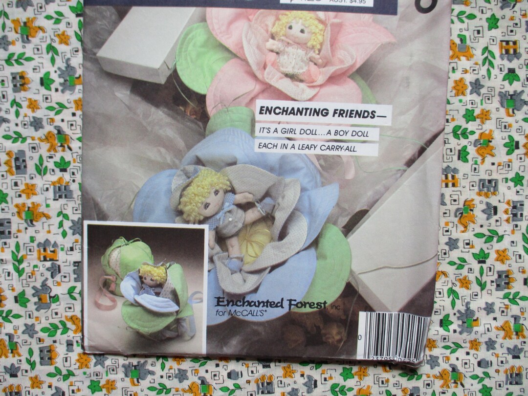 Vintage 1980s Sewing Pattern Mccalls Crafts 9130 Enchanted Forest Baby ...