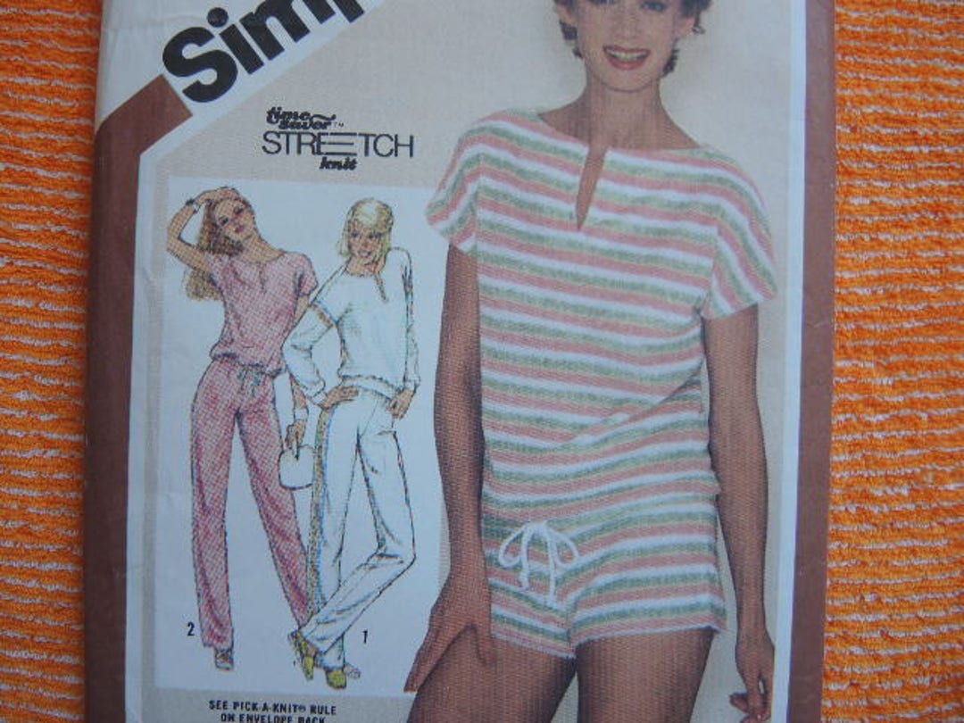 Vintage 1980s Simplicity Sewing Pattern 9890 Misses Pullover Top Pull ...