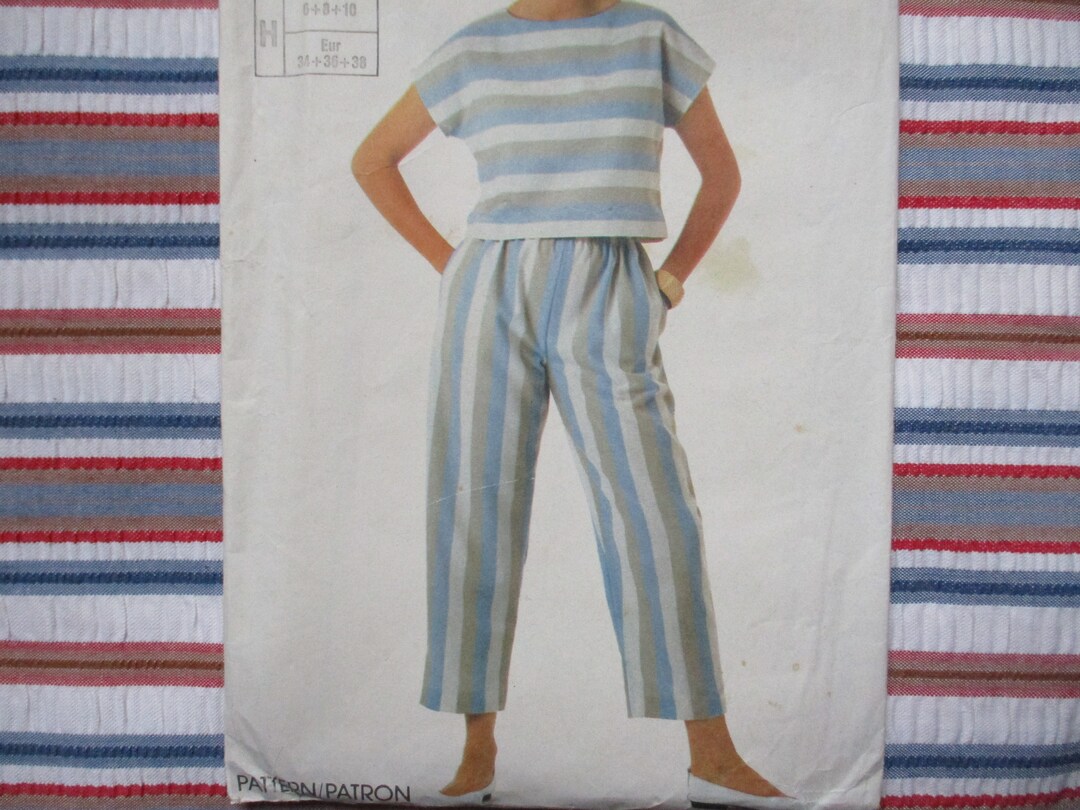 Vintage 1970s Simplicity Sewing Pattern 7293 Misses Pullover Top and ...