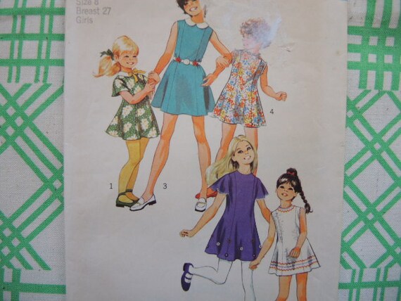 Vintage 1970s Simplicity sewing pattern 9841 girls princess | Etsy
