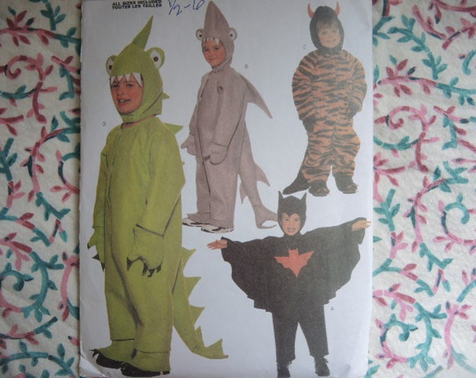 2000s Butterick Sewing Pattern 6386 Toddler Halloween Costumes Shark ...