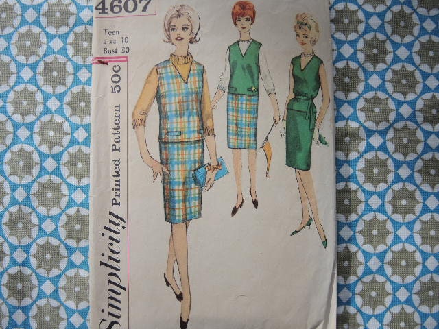 Vintage 1970s simplicity sewing pattern 4607 teen skirt and | Etsy