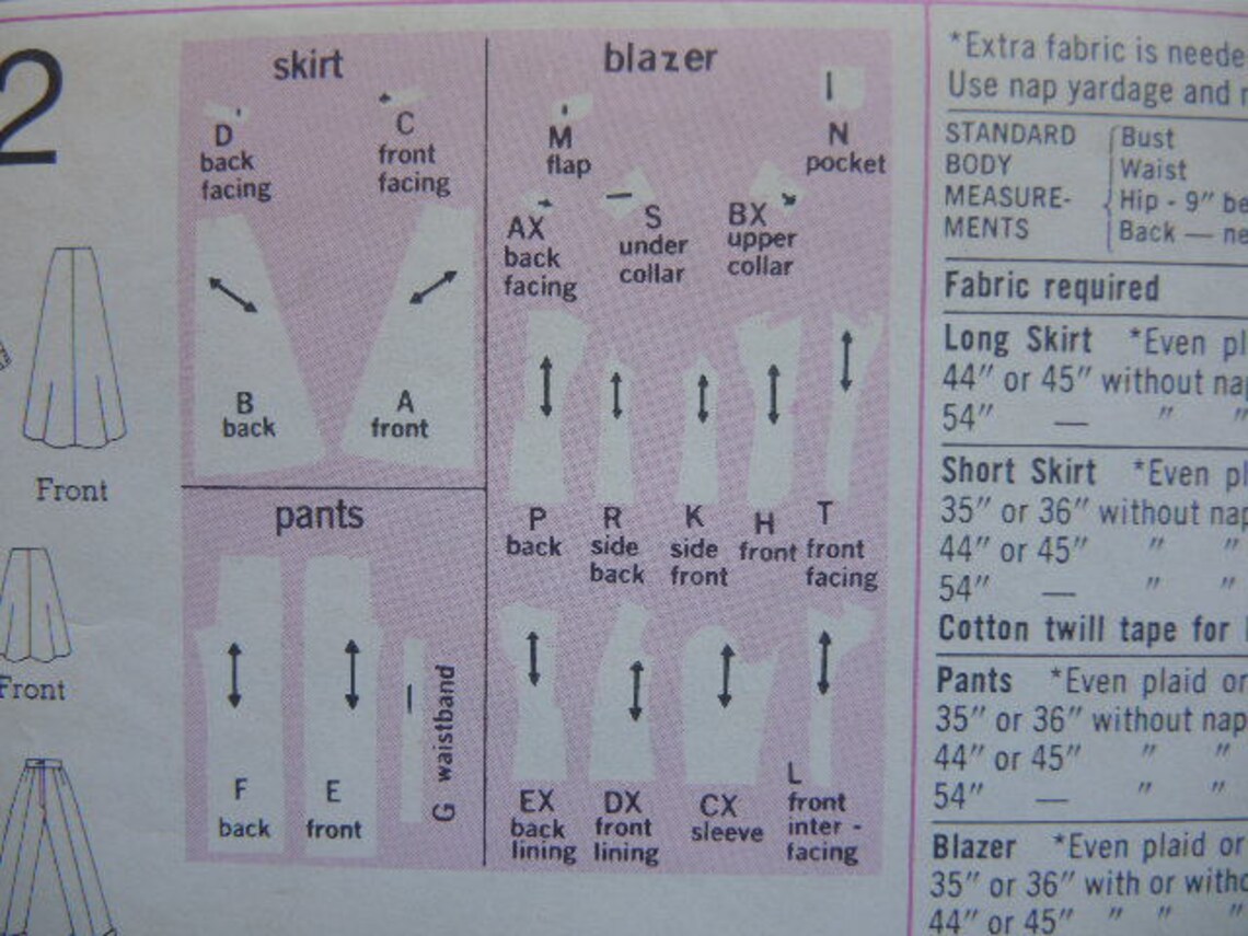 Vintage 1970s Simplicity Sewing Pattern 5212 Misses Blazer | Etsy