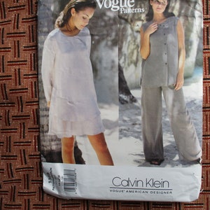 Vintage 1990s Vogue Sewing Pattern American Designer Calvin Klein 1359 ...