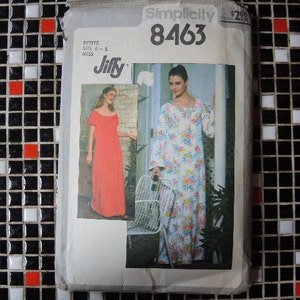 Vintage 1970s Simplicity Sewing Pattern 8463 Misses Jiffy Caftan Petite ...
