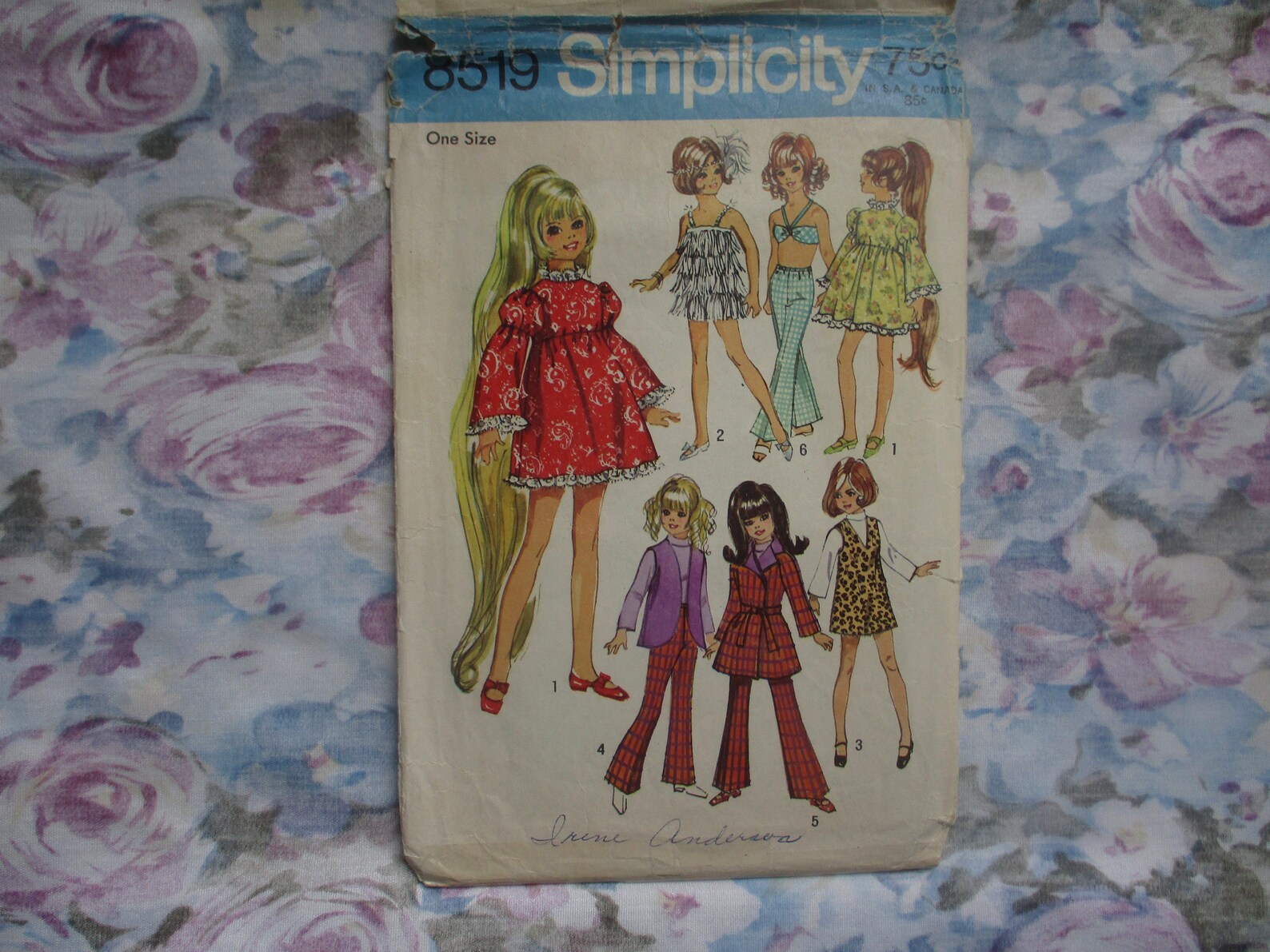 Vintage 1960s Simplicity Sewing Pattern 8519 17 1/2 Doll - Etsy