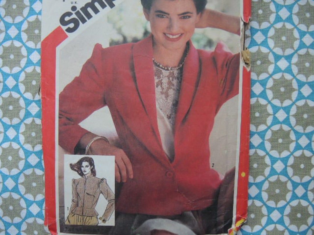Vintage 1980s Simplicity Sewing Pattern 5379 Ricki for Finity Misses ...