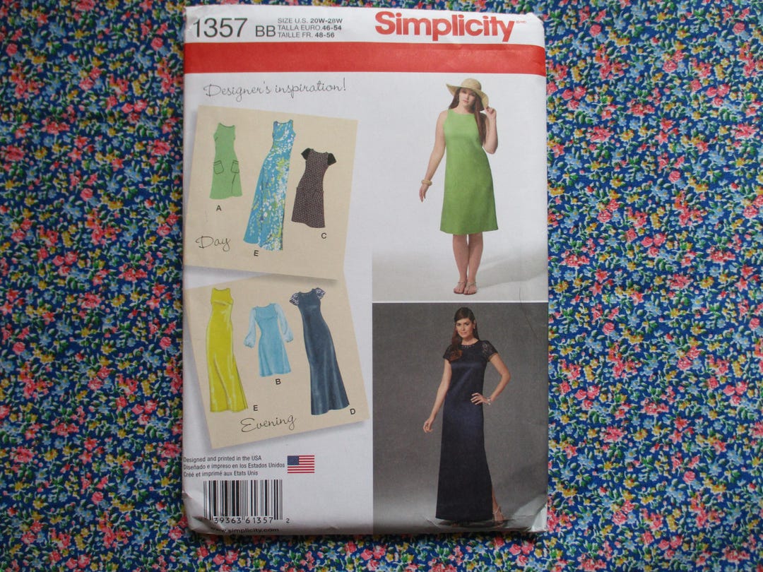 2010s Simplicity Sewing Pattern 8375 Misses Knit Dress or Top Sizes XXS ...