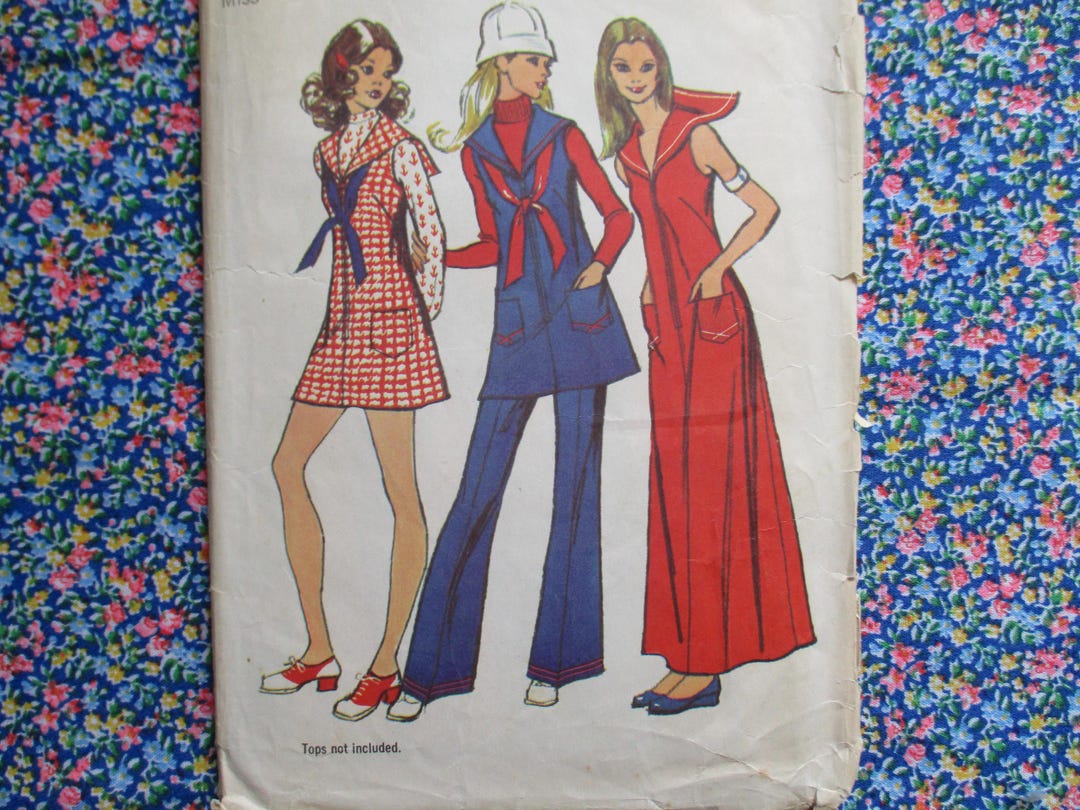 Vintage 1970s Simplicity Sewing Pattern 5156 Misses Misses Jumper or ...