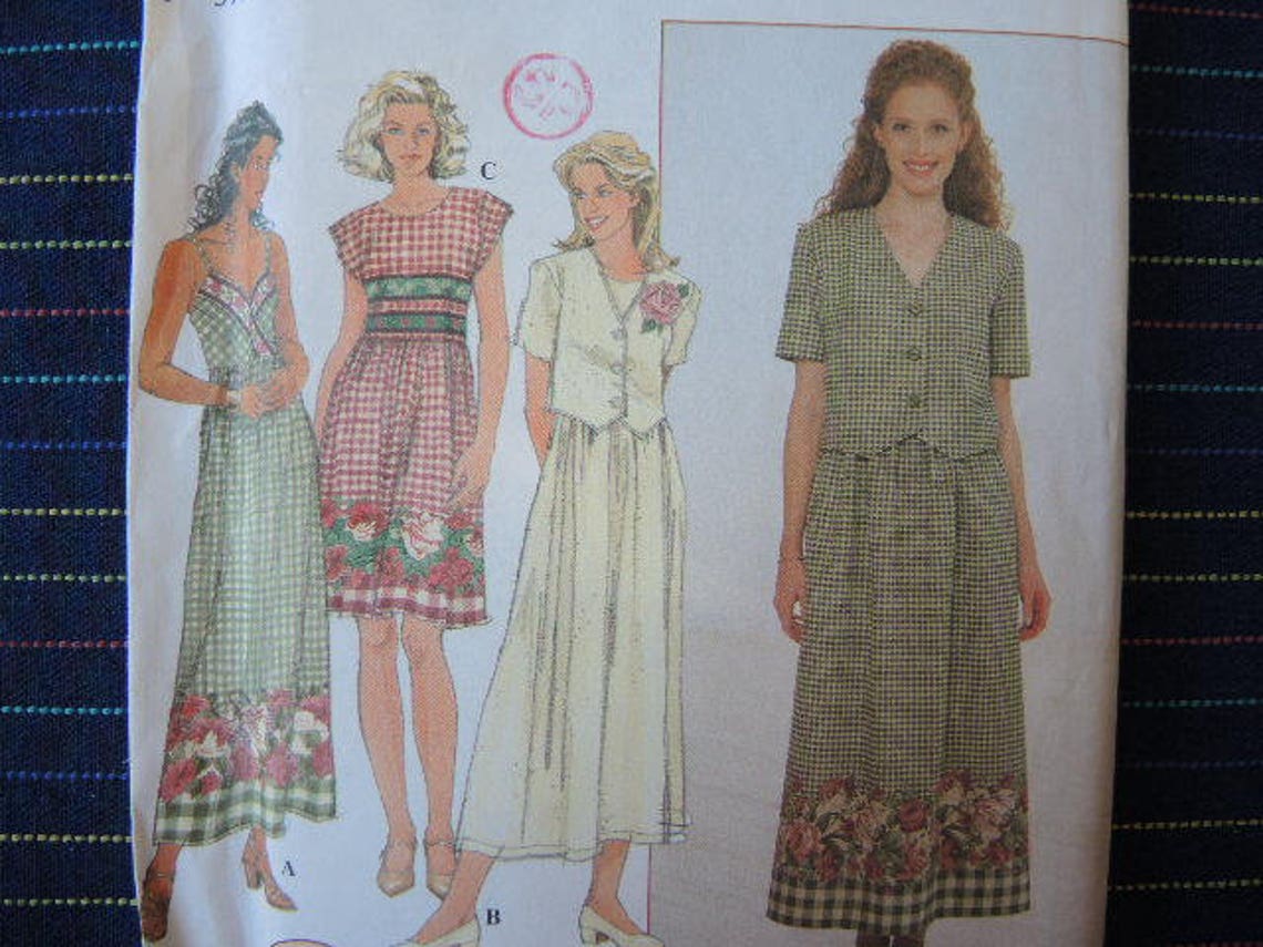 Vintage 1990s Simplicity Sewing Pattern 8007 UNCUT Misses - Etsy