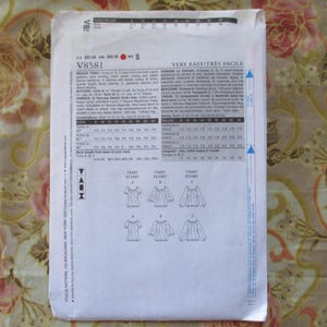 2000s Vogue Sewing Pattern 8581 Misses Tunic Sizes 8-10-12-14-16 UNCUT ...