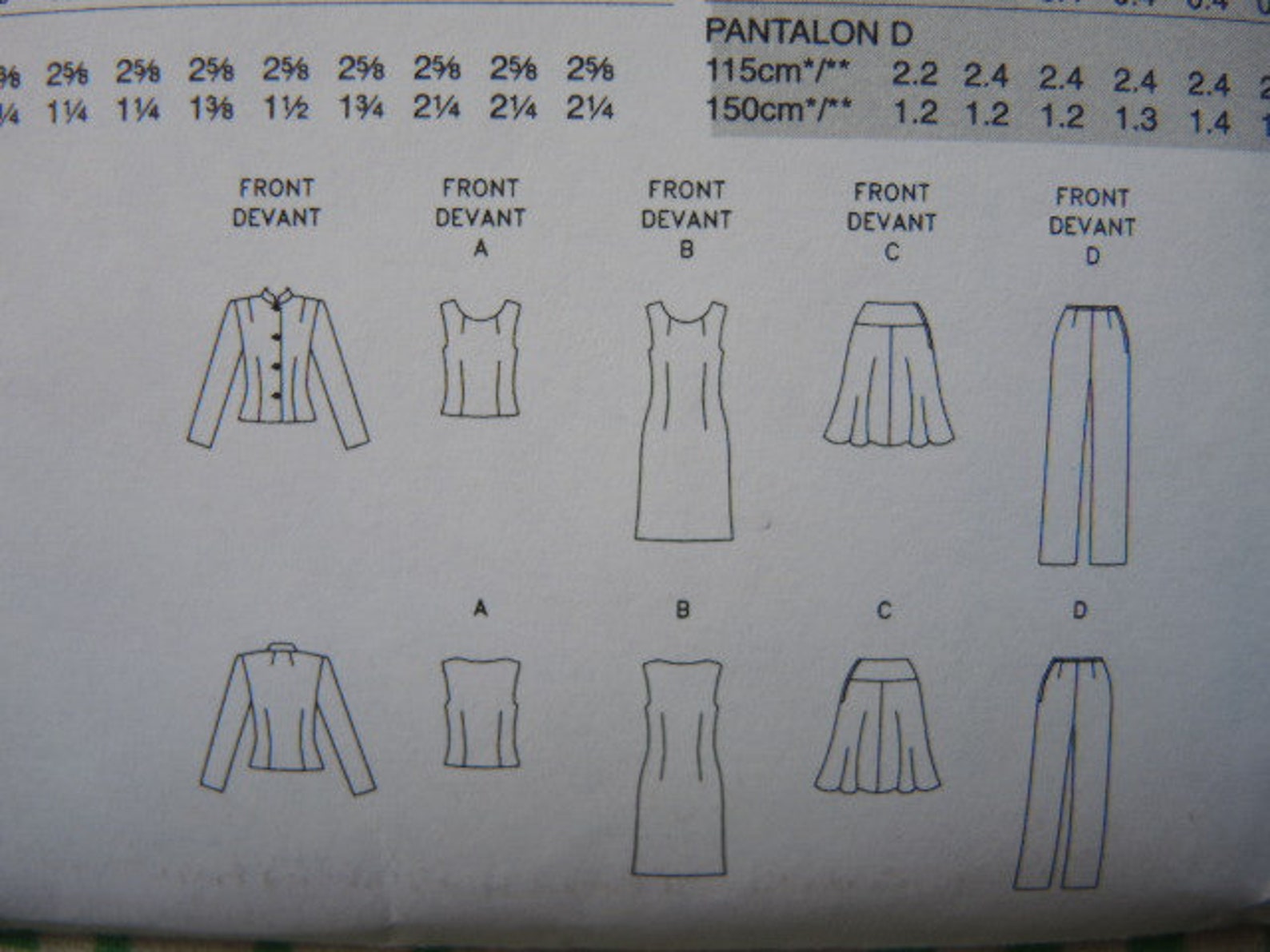 2000s Vogue Sewing Pattern 7947 Misses Jacket Top Dress Skirt | Etsy