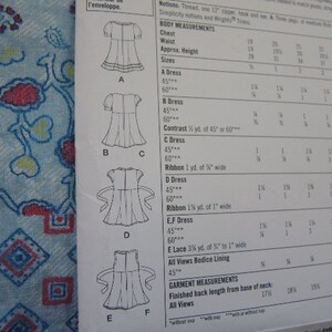 2000s Sewing Pattern Simplicity 3512 Baby or Toddlers Dress Size 6 ...