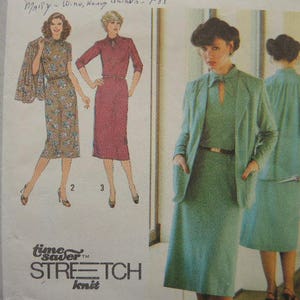 Vintage 1970s Simplicity Sewing Pattern 9160 Misses Dress and Unlined ...
