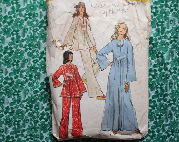Vintage 1970s Simplicity Sewing Pattern 5198 Unline Jacket Skirt in Two ...