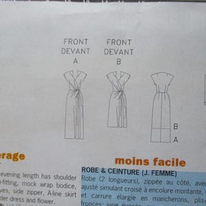 2000s Sewing Pattern Butterick 6927 Misses Retro 1950s Dress and Belt ...