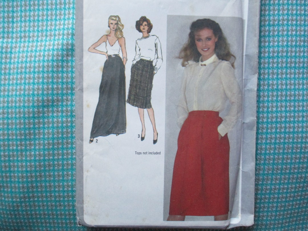 Vintage 1980s Simplicity Sewing Pattern 9656 Misses Disco Era Front ...