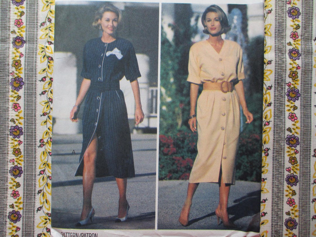Vintage 1990s Sewing Pattern Butterick 6688 Designer Chetta B Misses ...