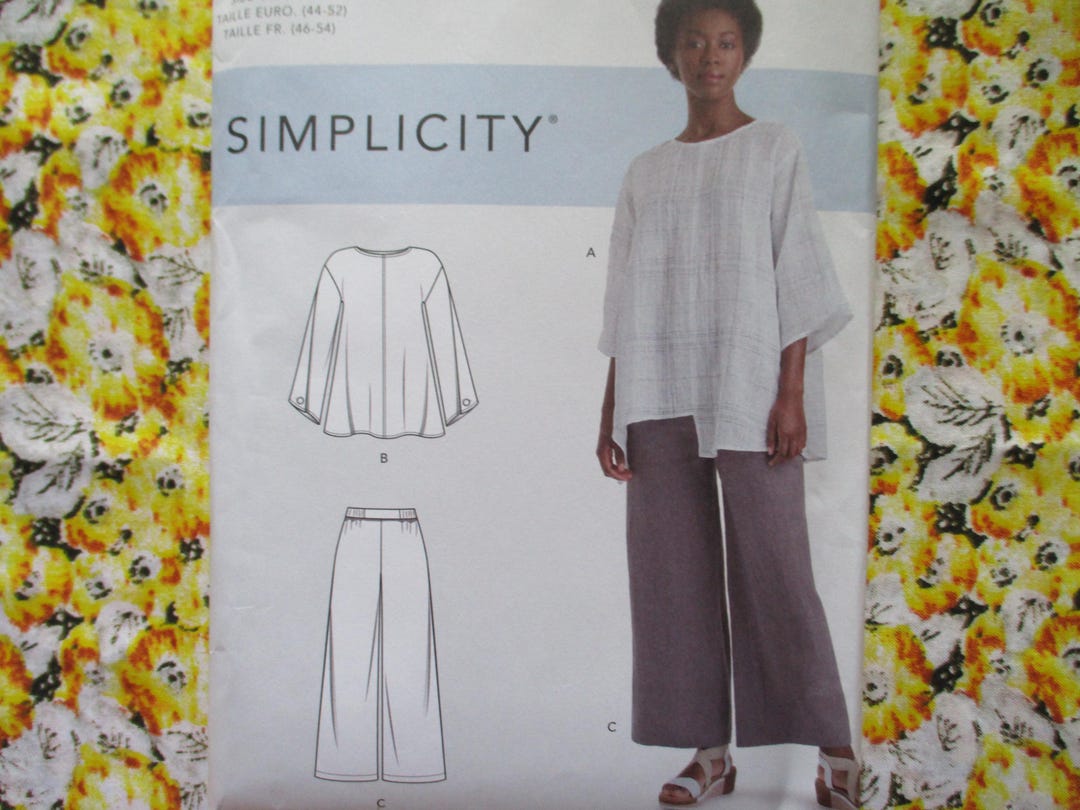 2020s Simplicity Sewing Pattern 9149 Misses Tops With Hem and Sleeve ...