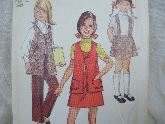 Vintage 1970s Simplicity Sewing Pattern 8942 Girls Skirt - Etsy