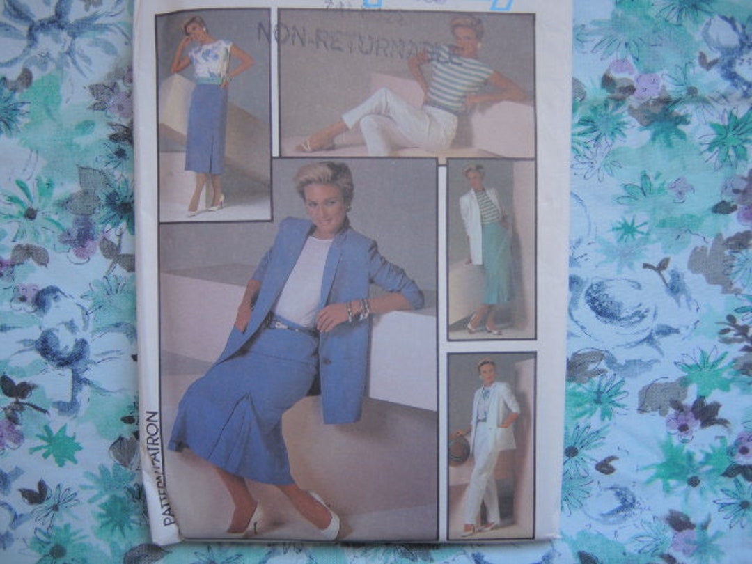 Vintage 1980s Simplicity Sewing Pattern 6785 Misses Go Everywhere ...