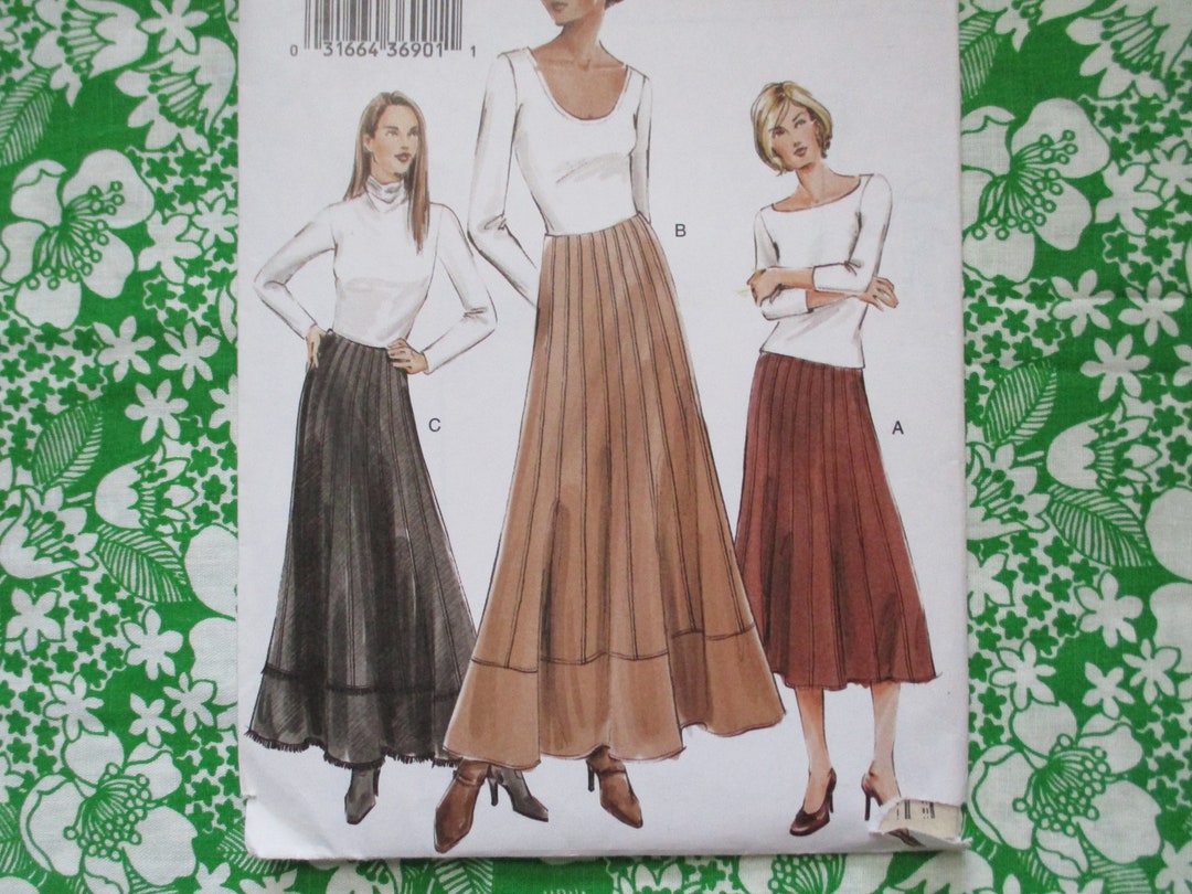 2000s Vogue Sewing Pattern 7767 Misses Skirt Size 14-16-18 - Etsy