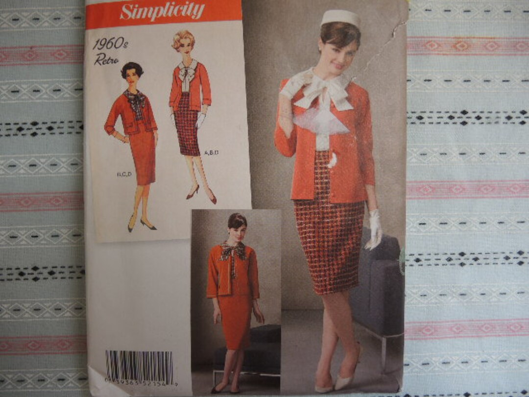 2000s Simplicity Sewing Pattern 2154 Misses Reissued Vintage Pattern ...