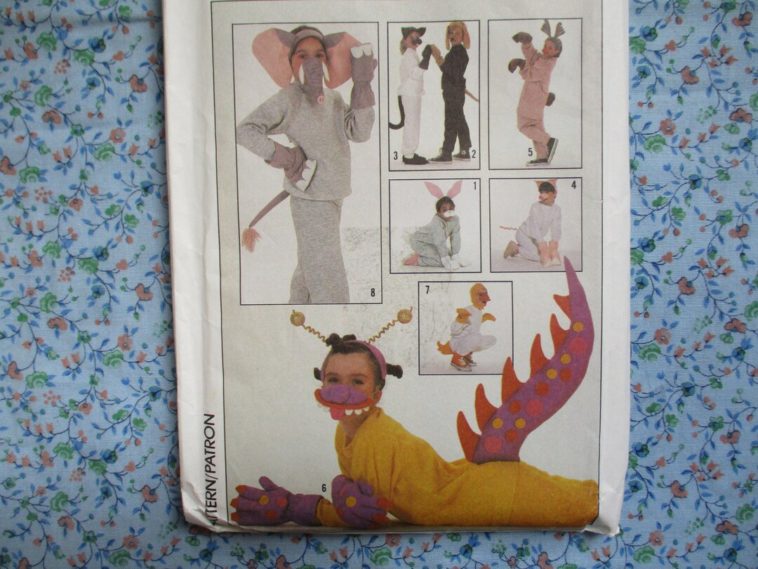 Vintage 1980s Simplicity Sewing Pattern 8830 Halloween Costume ...