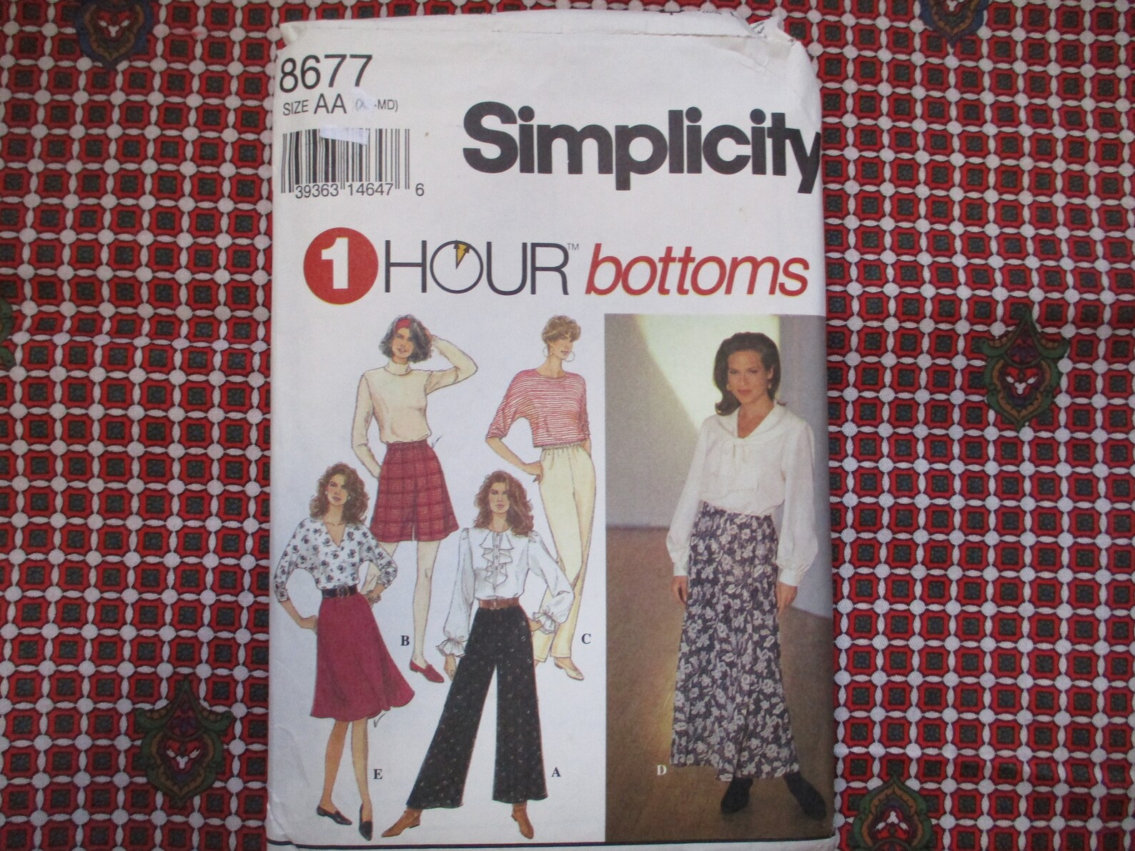 Vintage 1990s Simplicity Sewing Pattern 8677 Misses 1 Hour | Etsy